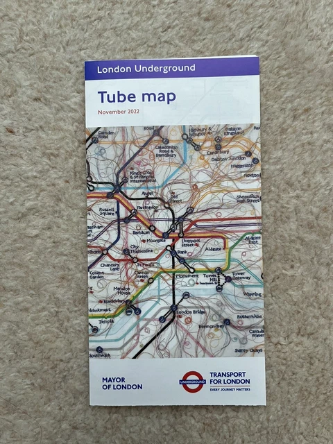 ELIZABETH LINE ON the TFL London Underground TUBE MAP - May 2022 Cross ...
