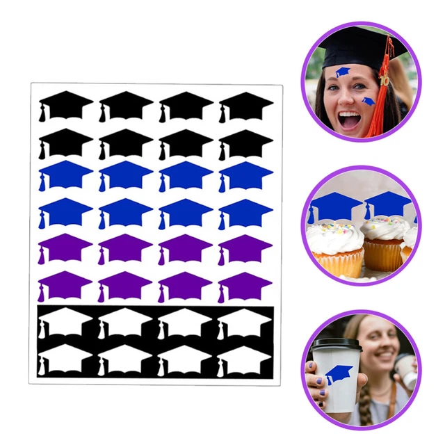 10 SHEETS GRADUATION Cap Sticker Gift Tags Stickers Hat Decorate £8.99 ...