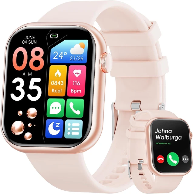 SMARTWATCH UOMO DONNA, 1,85'' Schermo Orologio Smartwatch Con Chiamata ...