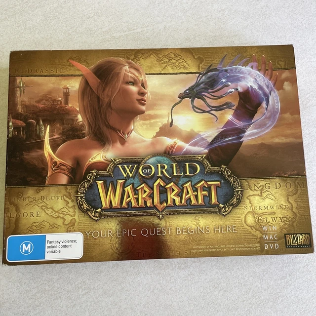 WORLD OF WARCRAFT Your Epic Quest Begins Here - PC (DISC 1 AND 2 ONLY ...