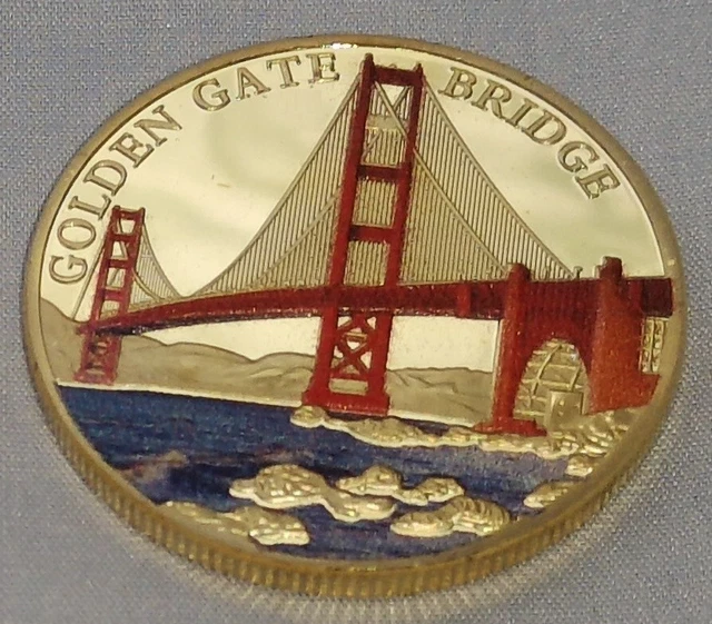 GOLDEN GATE BRIDGE Gold Coin San Francisco California Old Americana ...