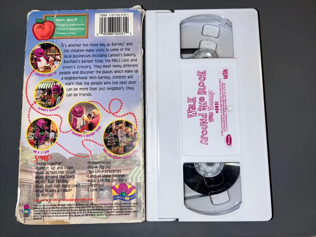 BARNEY - WALK Around the Block with Barney (VHS, 1999) 6 $10.49 ...
