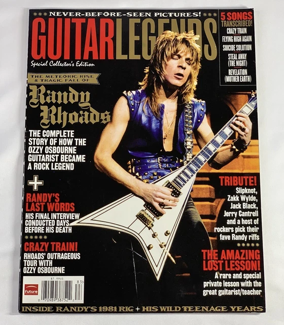 GUITAR LEGENDS RANDY RHOADS Special Collector's Edition Magazine Issue ...