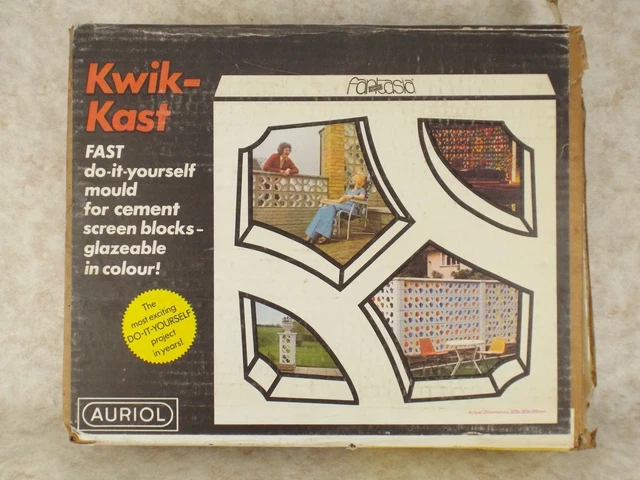 AURIOL KWIK KAST Screen DIY Block Mould Kit Bought in 70’s Never Used ...