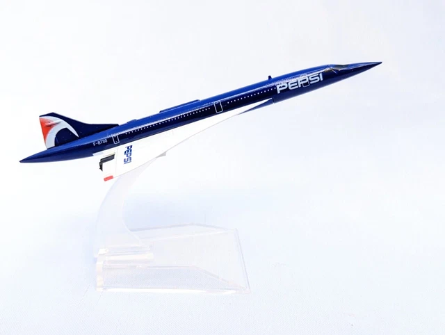 PEPSI CONCORDE Diecast Metal Plane Aircraft Models On Stand 14Cm $32.00 ...