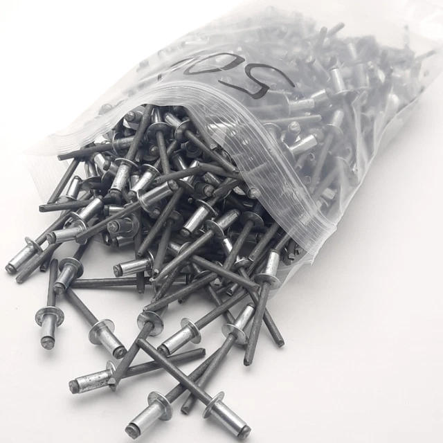 LOT DE 500 rivet aveugle ouvert POP SD64BS, 3,63 kN, 14,859 x 2,90 mm ...
