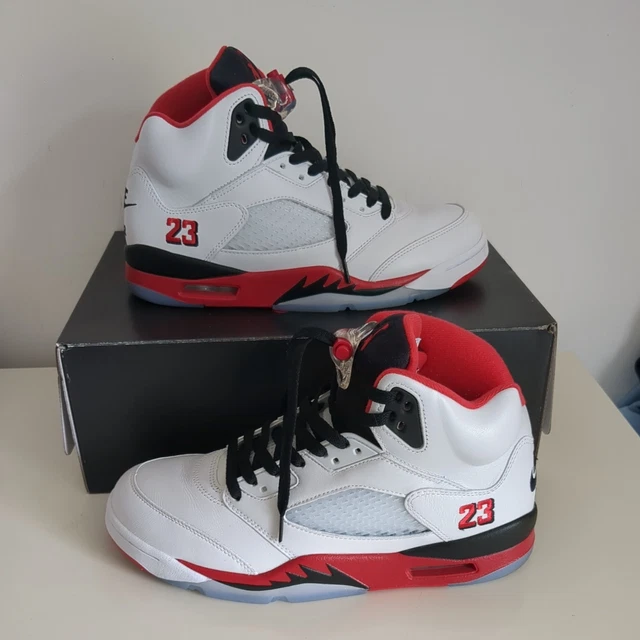 AIR JORDAN 5 Retro (2025) Fire Red / Black Tongue £52.69 - PicClick UK