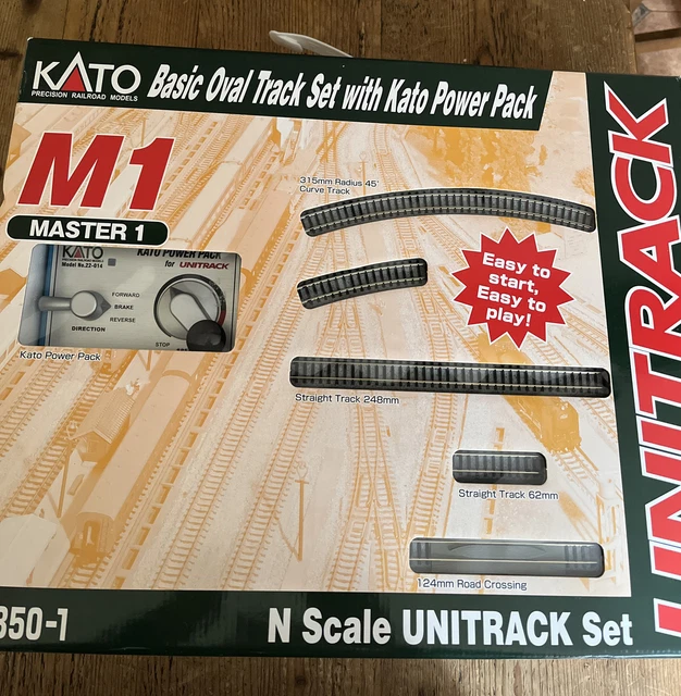 KATO 20-852 UNITRACK Basic Oval Track Set with Kato Power Pack £80.00 ...