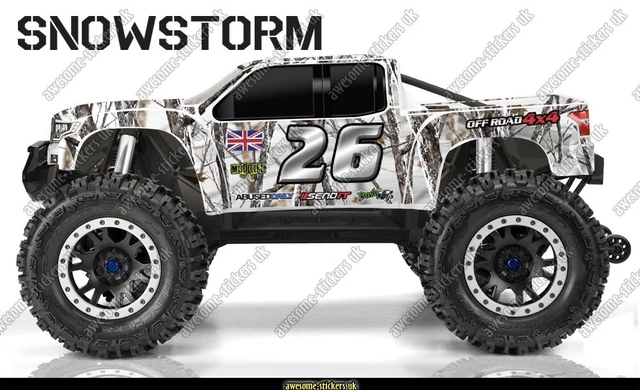 TRAXXAS XMAXX PROLINE BRUTE bash - stickers ONLY for shell RC car ...