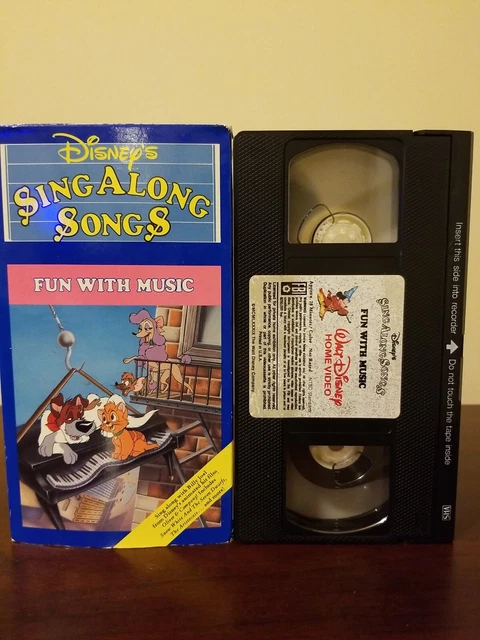 DISNEY'S SING ALONG SONGS FUN WITH MUSIC VHS, 1989 BILLY JOEL Rare ...