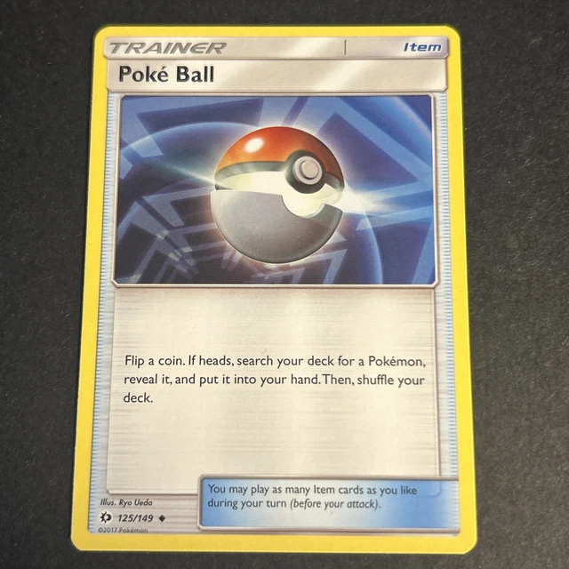 TRAINER POKE BALL 125/149 Pokémon TCG Pokémon Card 2017 (MYREF#2) £0.99 ...