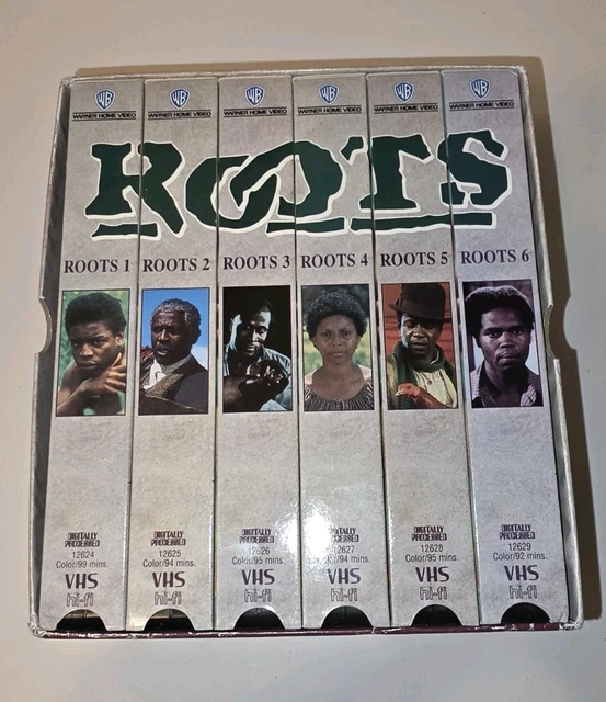 ROOTS VHS BOX Set 6-Tape Collection Warner Home Video 1977 Mini-Series ...