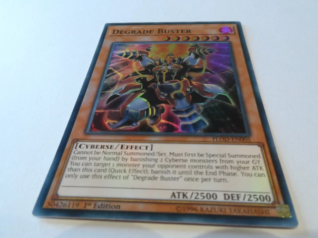 CARTE DEGRADE BUSTER FLOD-EN005 super rare Yu-Gi-Oh 1ère édition neuve EUR 0,01 - PicClick FR