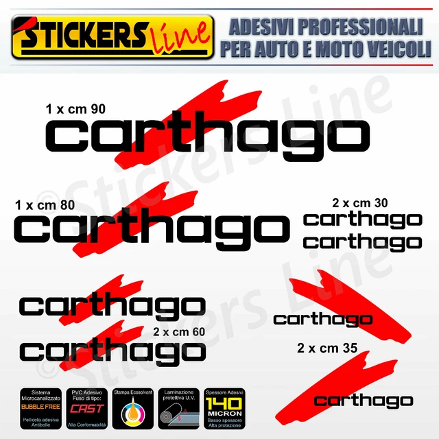 COMPLETE KIT 8 Stickers Camper Carthago Logos Stickers Caravan Decal ...