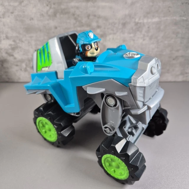 PAW PATROL DINO Rescue Rex’s Deluxe Rev Up Vehicle Action Figure Toy ...