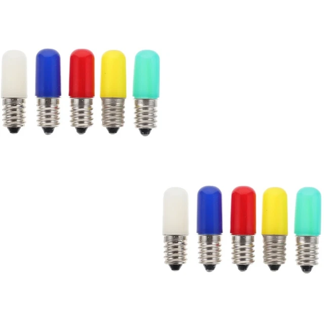 10 PCS PLASTIQUE Ampoule Colorée Ampoules D'extérieur Lampe De Chambre ...