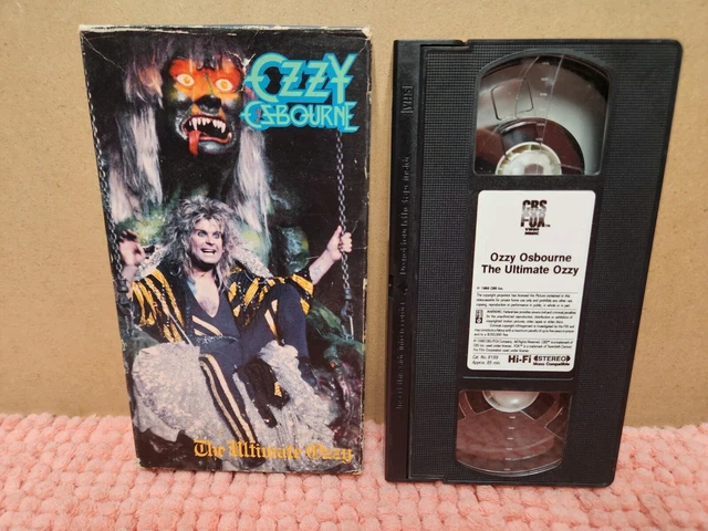 VTG 1986 &OZZY Osbourne: The Ultimate Ozzy" VHS Tape Musical VHS CBS ...