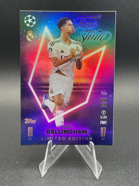LIMITED EDITION JUDE Bellingham Match Attax 2024/2025 Time to Shine 24/ ...
