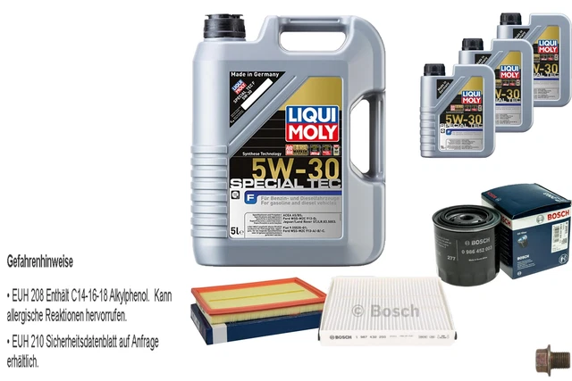 BOSCH INSPECTION SET 8L Liqui Moly Special Tec F 5W-30 pour Nissan X-Trail 2.2 EUR 138,02 ...