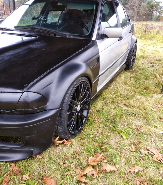 BMW E46 SEDAN FRONT FENDERS and REAR M3 Style WideBody (not felony form ...