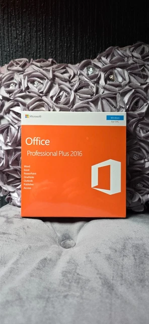 MICROSOFT OFFICE PROFESSIONAL Plus 2016 - Retail DVD - Brand New ...