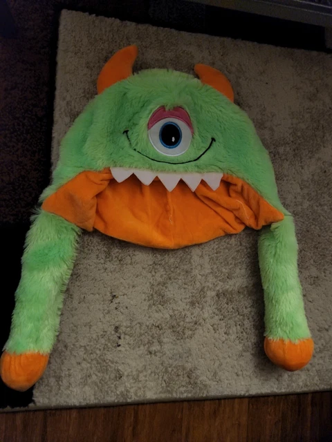 RARE CHAPEAU DISNEY Pixar Monsters Inc Mike Wazowski avec bras et ...