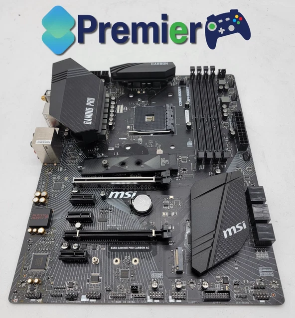 MSI B450 GAMING Pro Carbon AC Motherboard ATX AM4 Socket DDR4 £51.00 ...