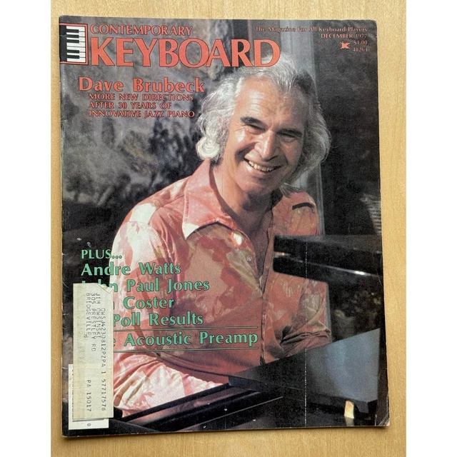 CONTEMPORARY KEYBOARD MAGAZINE December 1977 Dave Bruebeck £7.48 ...