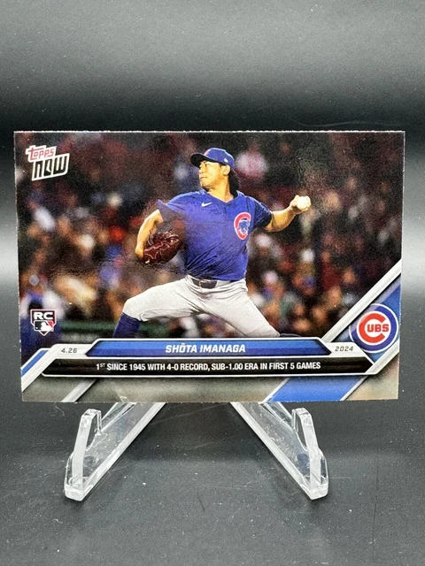 2024 TOPPS NOW #121 Shota Imanaga Chicago Cubs RC HOT 🙂 🙂 EUR 5,52 ...