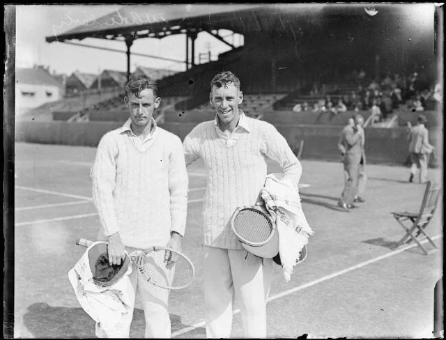 TENNIS PLAYERS CHARLES Donohoe and Clifford Sproule NSW 1930 1 OLD ...