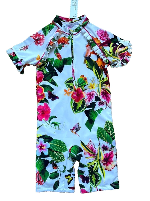 BNWT 🎀 LOLA & MAVERICK 🎀 5-6 year floral sunsafe swimming costume new ...