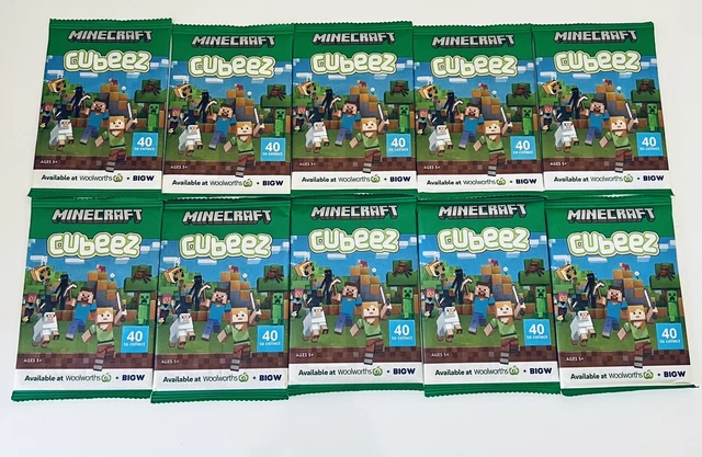 10X WOOLWORTHS MINECRAFT Cubeez Unopened Packs 2025 $1.50 - PicClick AU