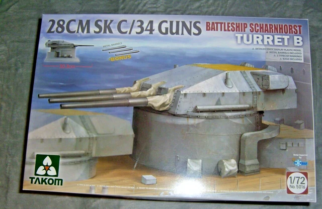 TAKOM 5016-28CM SK C/34 Guns-Scharnhorst Turret B-1:72 EUR 26,50 ...