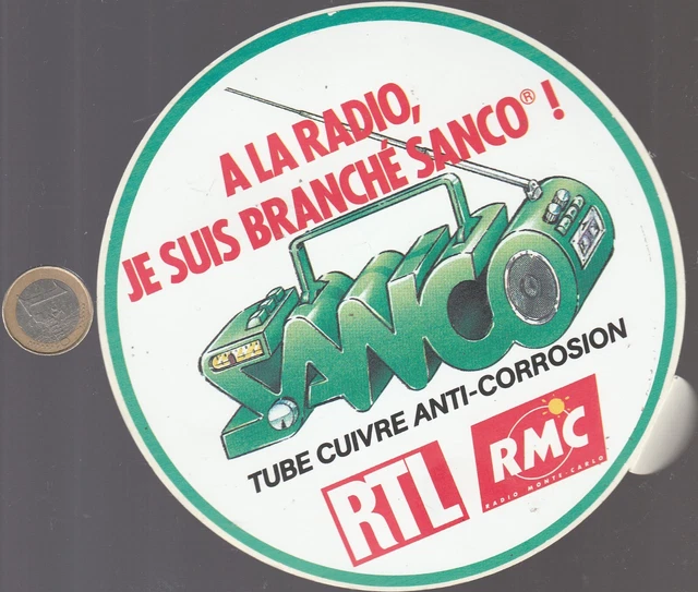 STICKER. C11. COPPER tube. Radio. SANCO. RTL and RMC. $4.22 - PicClick