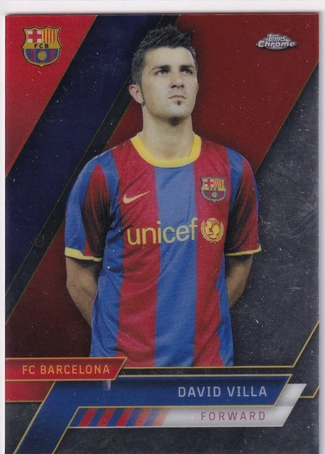 TOPPS CHROME FC Barcelona Fußball Karte No. 38 David Villa EUR 1,99 ...