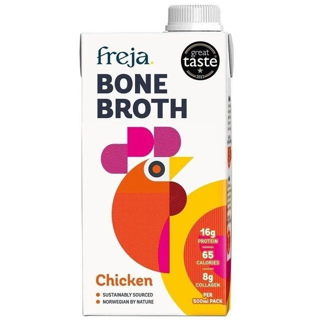 TAKE STOCK FREJA Chicken Bone Broth 500ml £7.99 - PicClick UK
