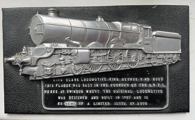 BRITISH RAILWAYS PLAQUE depicting King Class Locomotive King George V £ ...