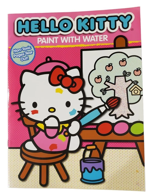 HELLO KITTY PAINTING With Water Sanrio Children's Coloring Art Paint ...
