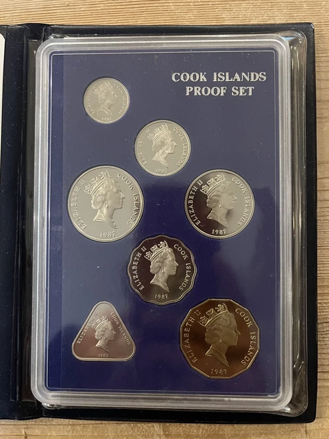 COOK ISLANDS PROOF Coin Set 1987 - 7 Coins £75.00 - PicClick UK
