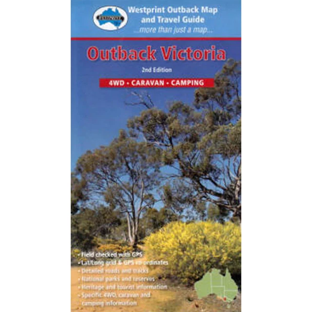 WESTPRINT OUTBACK MAP and Travel Guide Outback Victoria Map (2nd ...