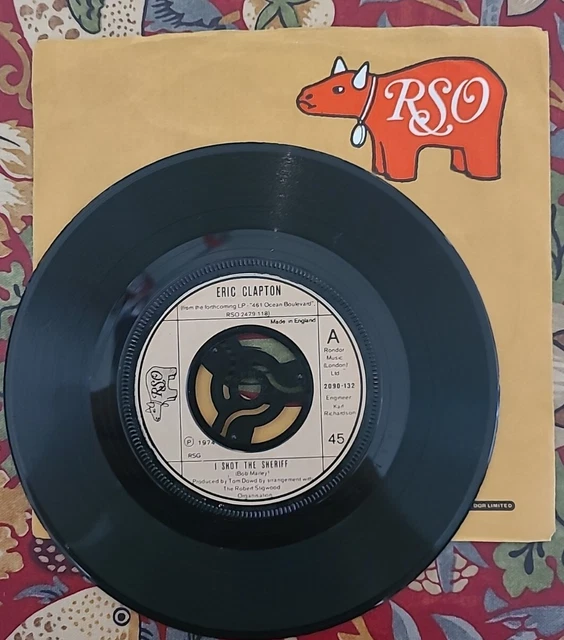 ERIC CLAPTON & I Shot The Sheriff" 1974 RSO Records UK 7"SINGLE 45rpm £ ...