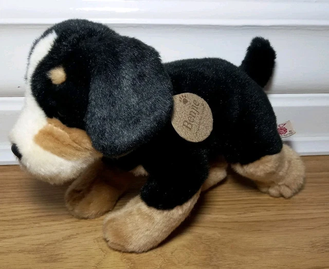 KEEL TOYS KEELECO Benjie Bernese Mountain Dog Black Brown Cream £10.79 ...