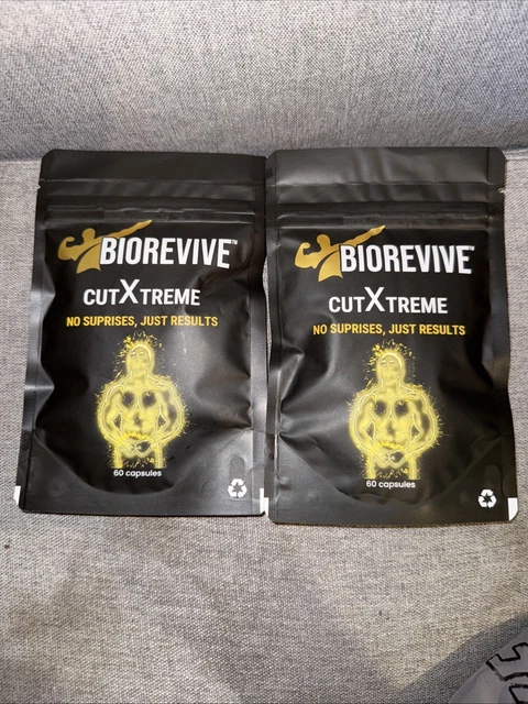 BIOREVIVE - CUTXTREME - 60 Capsules - NEW FORMULA. BRAND NEW. EXP:11/ ...