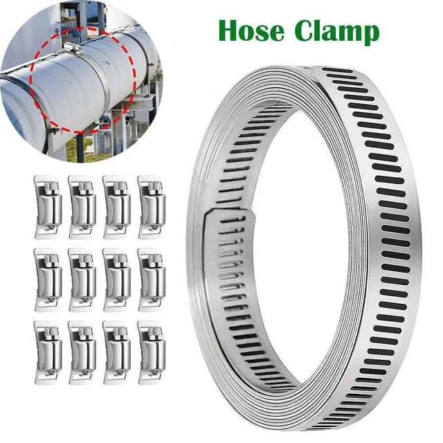 SCREW BAND CAR Fuel Pipe Clips with Fasteners Worm Gear Clip $19.45 ...