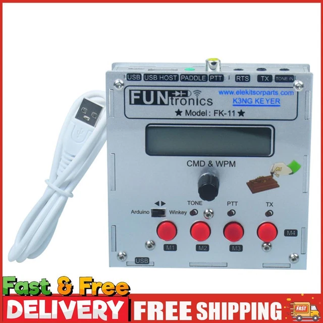 K3NG KEYER RADIO Telegraph Keyer CW Exerciser Learning CW Decoder for ...