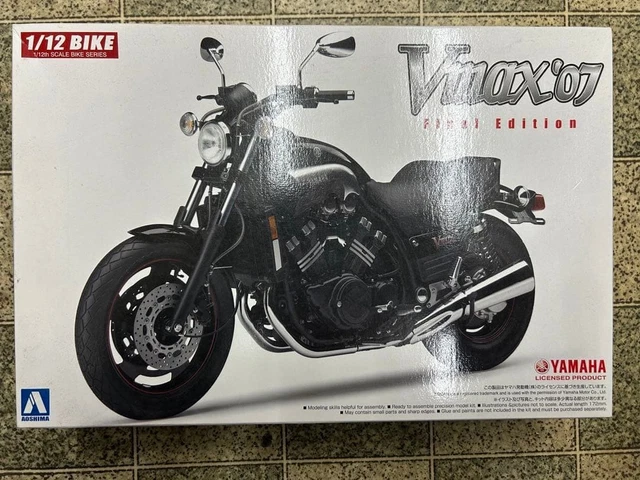 AOSHIMA 1/12 SCALE Yamaha VMAX 07 Final Edition Motorcycle Model Kit ...