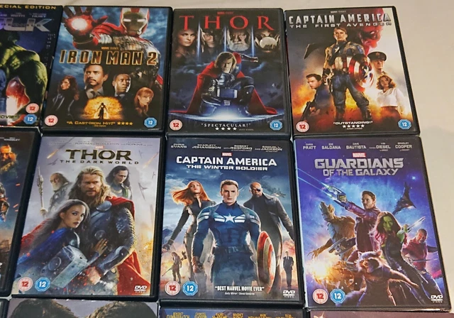 MARVEL STUDIOS CINEMATIC Universe Complete Phases 1-3 DVD Bundle (All ...