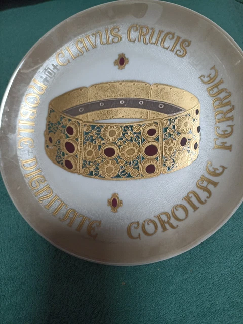 PIATTO GIOIELLO OREFICERIA Morbelli Corona Ferrea Oro 24 KT. Numerato ...