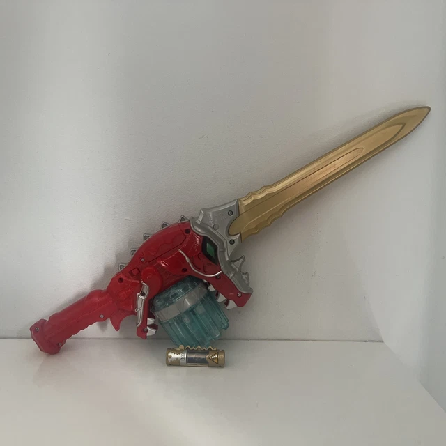 POWER RANGERS DINO Charge Sabre Super Drive Sword Bandai rouge T-Rex s ...