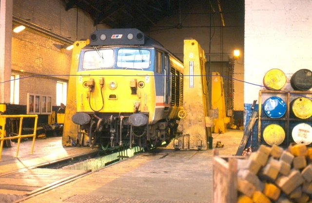 ORIGINAL DIESEL RAILWAY Train Colour Slide Of A Nse Class 50 Locomotive ...